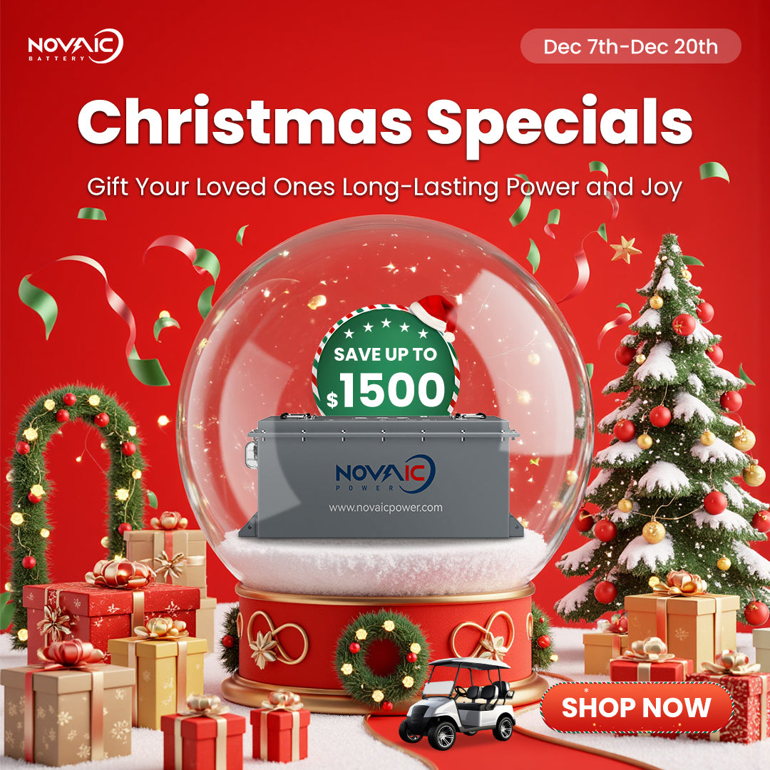 Golf Cart Lithium Battery | LiFePO4 Batteries for EZ-GO, Club Car & Ya – Novaic