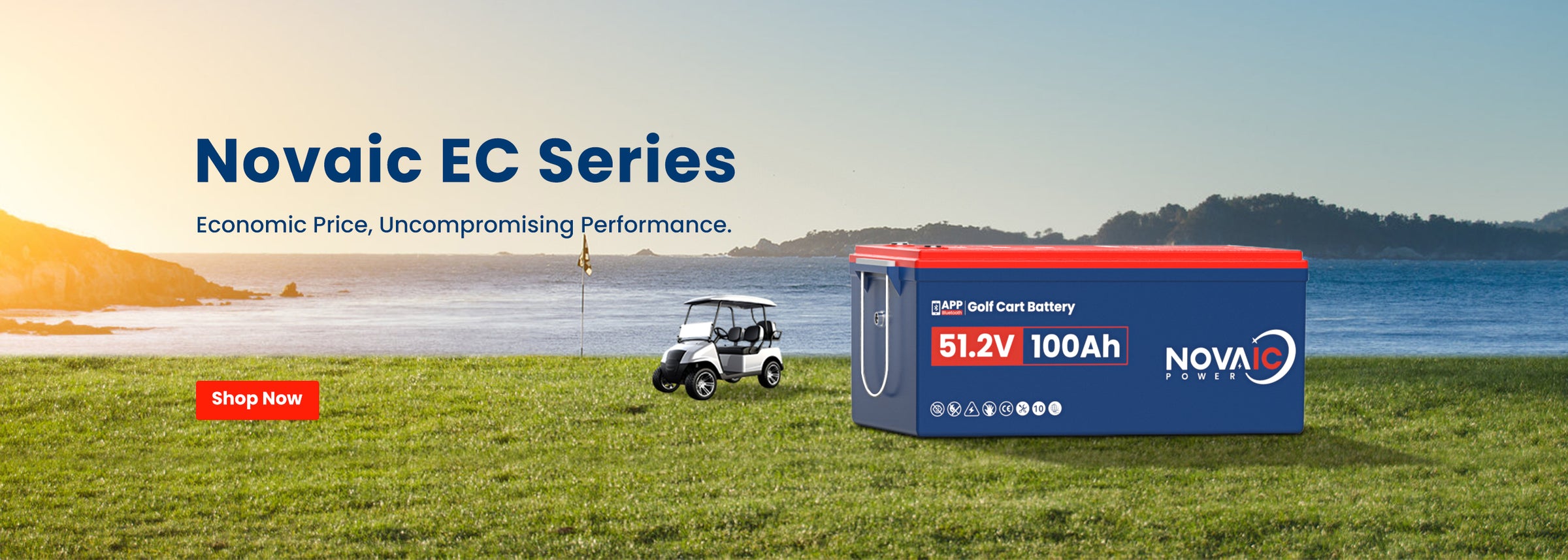 Golf Cart Lithium Battery | LiFePO4 Batteries for EZ-GO, Club Car & Ya – Novaic